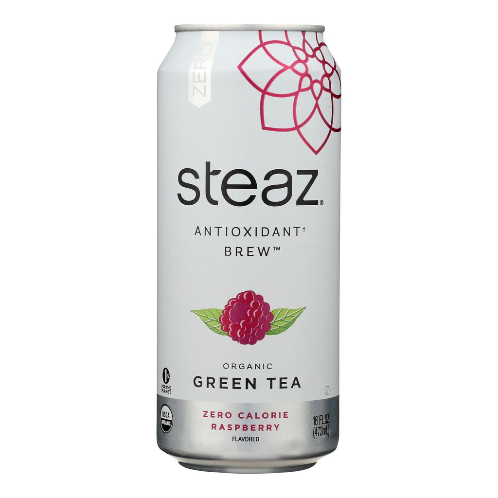 Steaz Zero Calorie Raspberry Green Tea, 12 Pack, 16 Fl Oz – Oxfordum